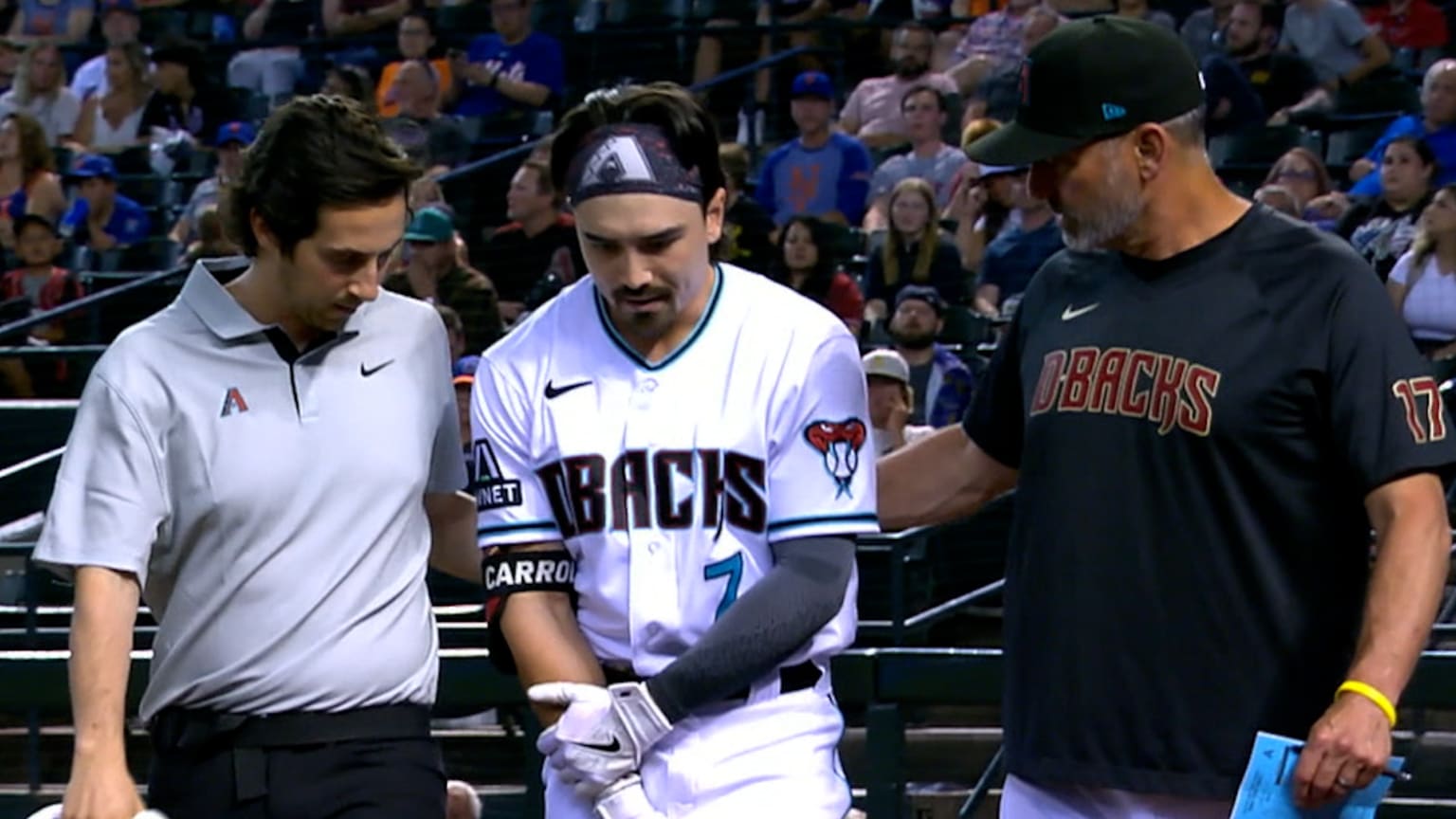 Corbin Carrol exits the game with an apparent injury | 07/06/2023 | Arizona Diamondbacks