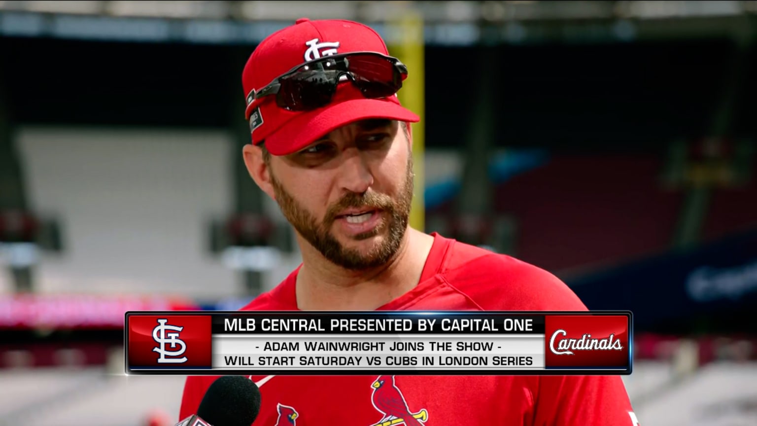 Pitcher Adam Wainwright talks starting in London | 06/23/2023 | Seattle ...