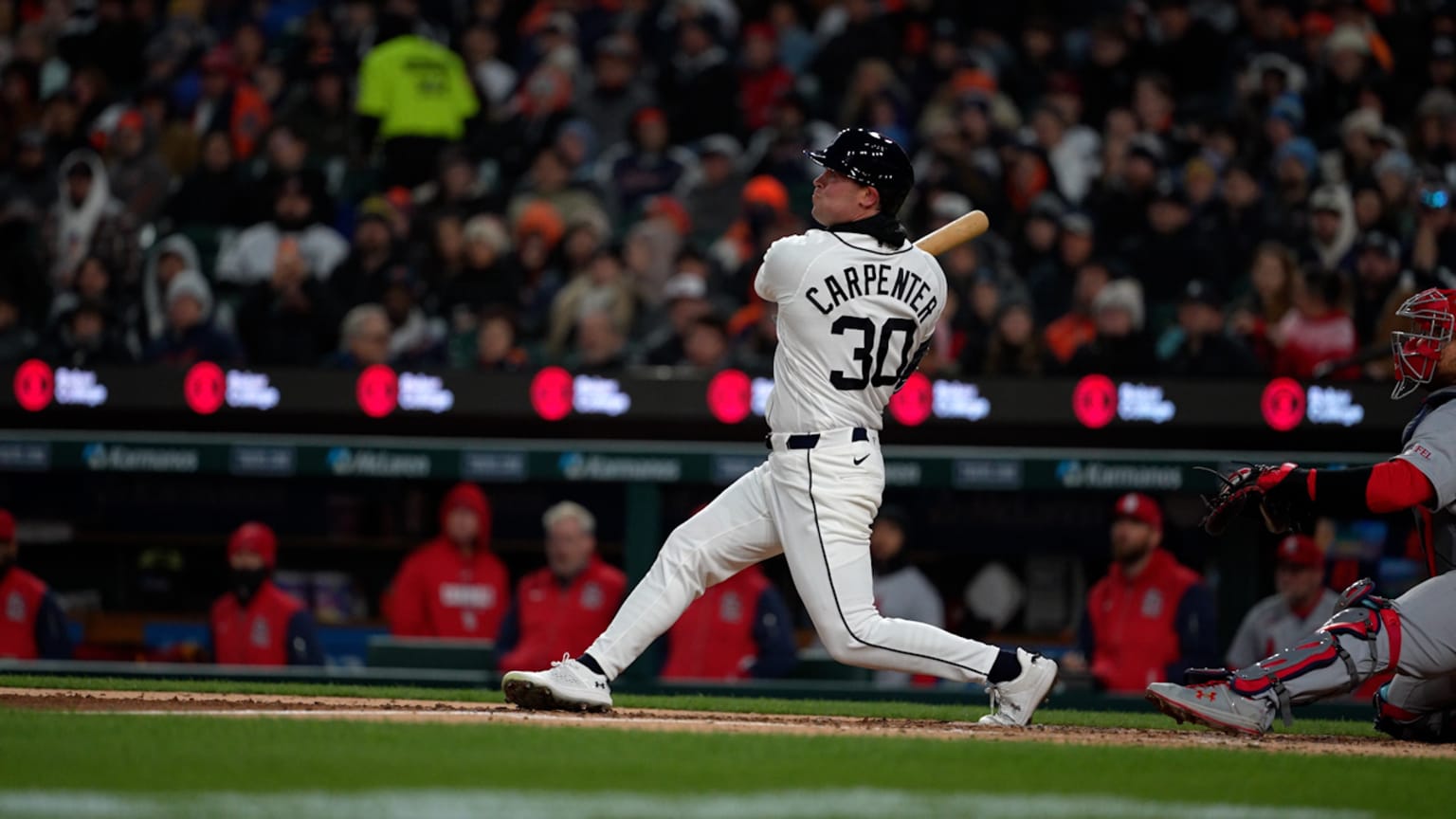 Data Viz: Kerry Carpenter's home run | 04/05/2026 | Detroit Tigers