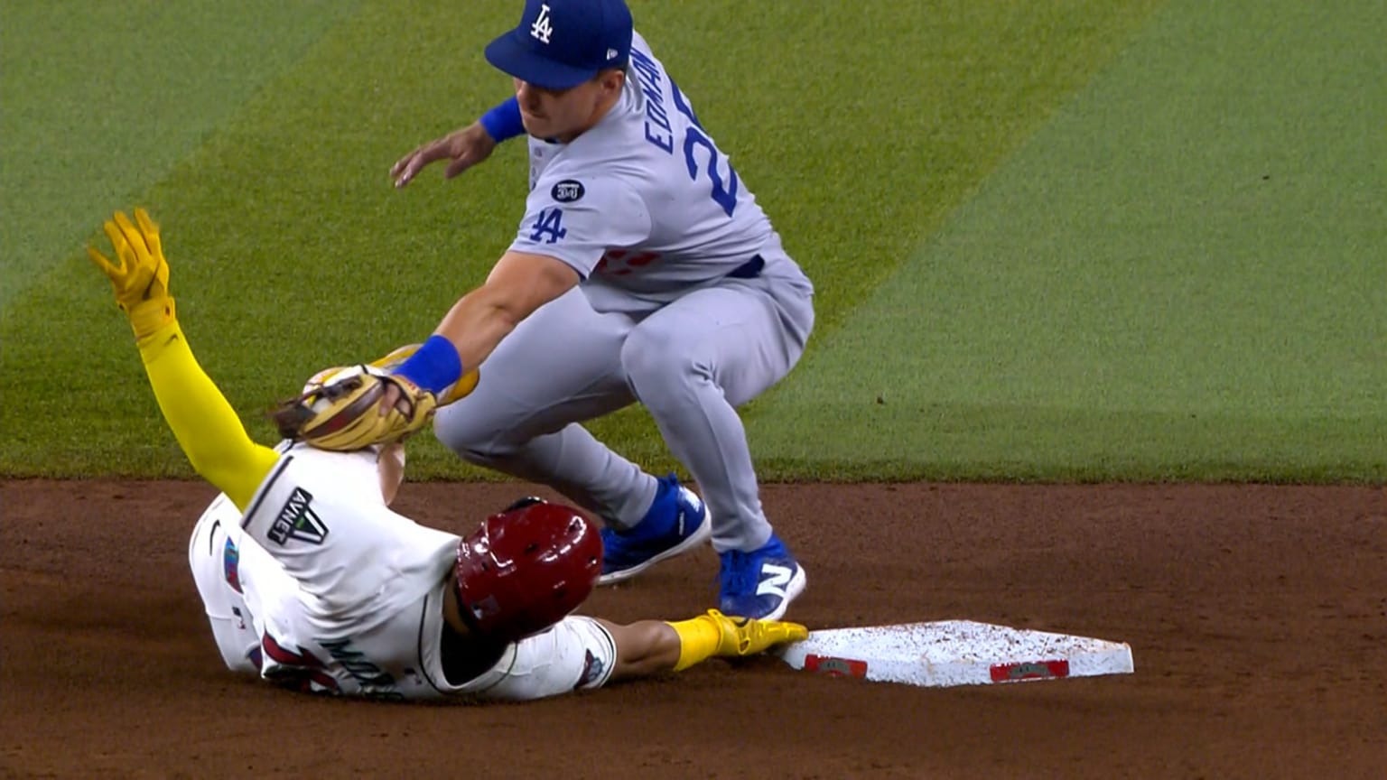 Gabriel Moreno is out at second base after review | 09/23/2025 | Los ...