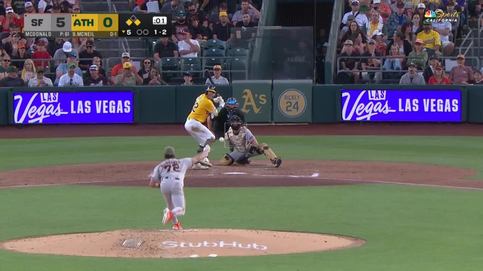 Trevor Mcdonald In Play Run S To Jeff Mcneil 05 16 2026 Athletics