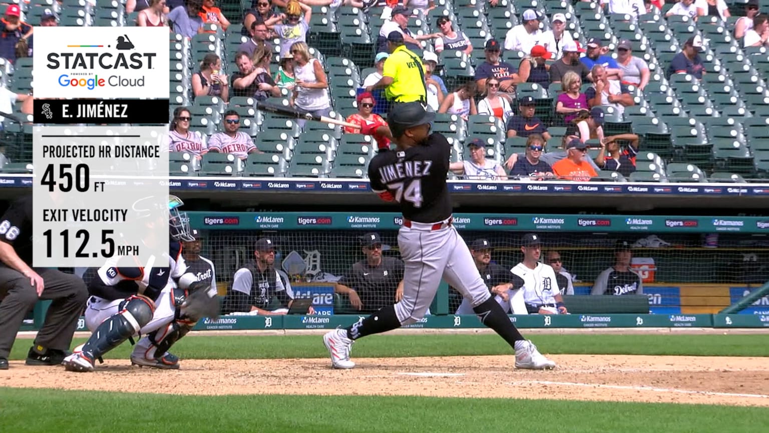 Jiménez suena HR de 450 pies | 18/09/2022 | Los Twins de Minnesota