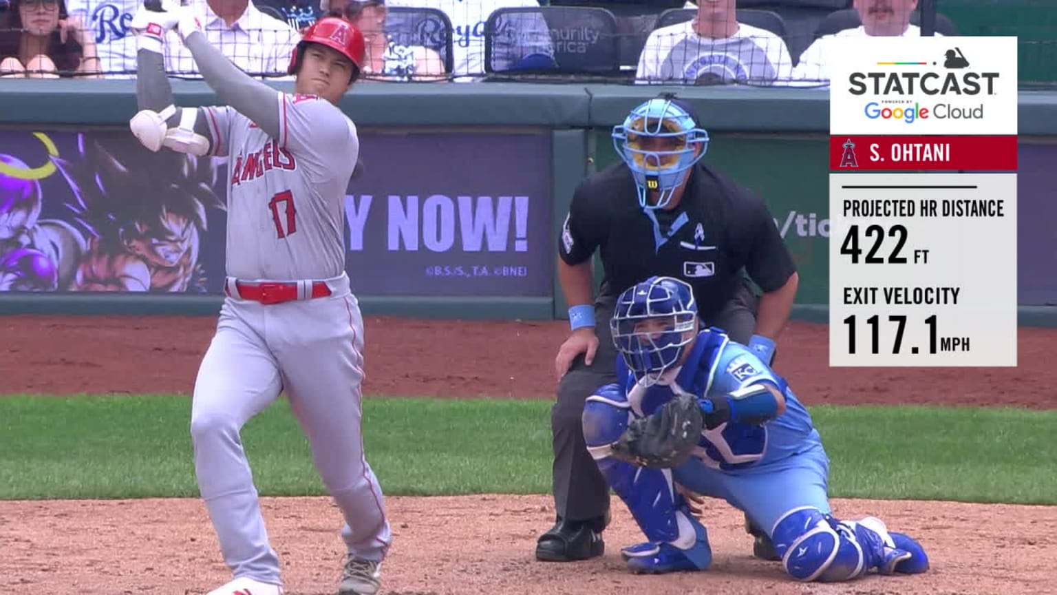 Shohei Ohtani clobbers 117.1 mph, 422-foot home run | 06/18/2023 | New ...