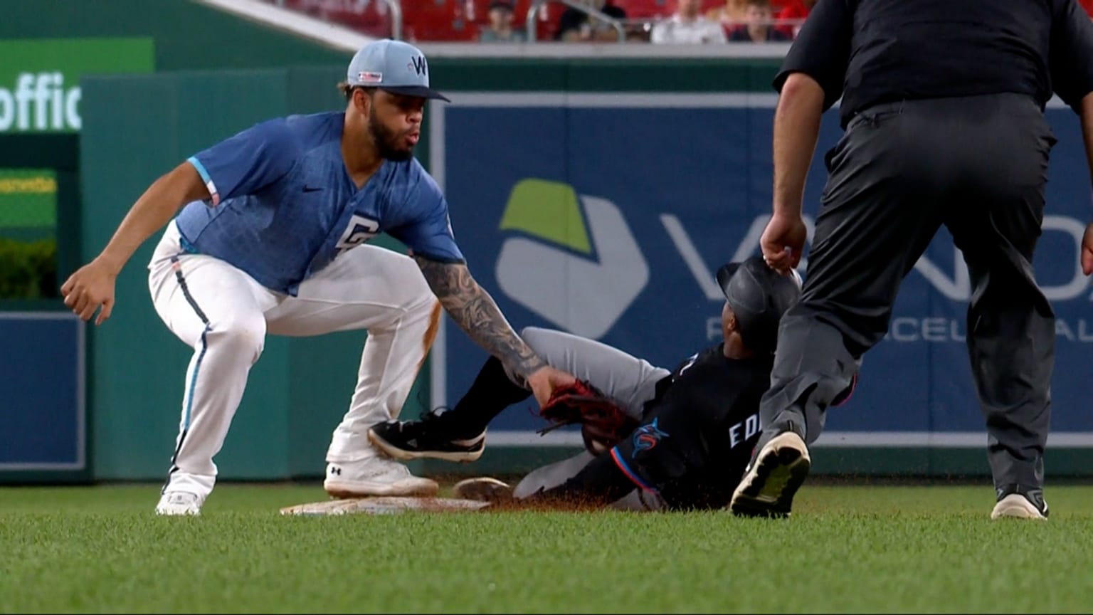 Keibert Ruiz nabs Xavier Edwards after review | 06/13/2025 | Washington Nationals