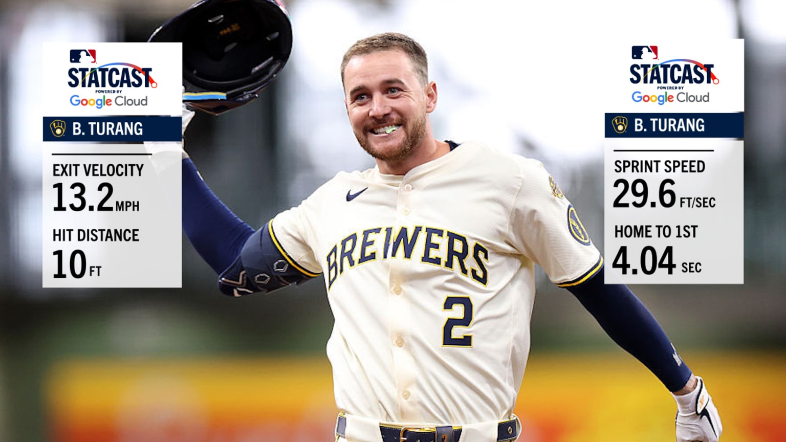 Brice Turang's 13.2mph walk-off bunt | 04/02/2025 | MLB.com