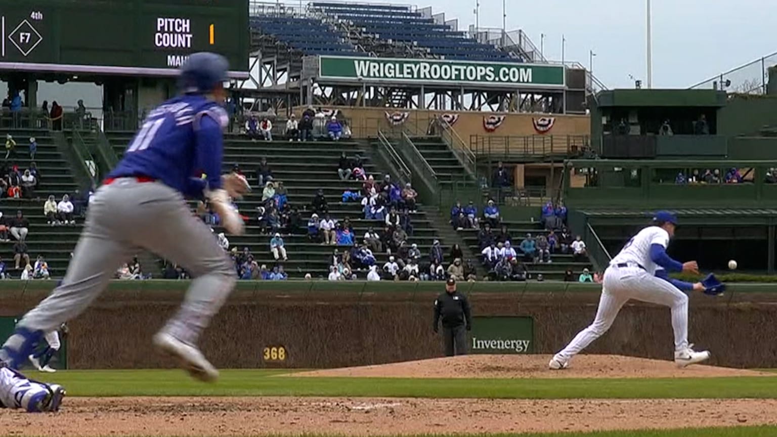 Nate Pearson snags a comebacker | 04/09/2025 | Chicago Cubs