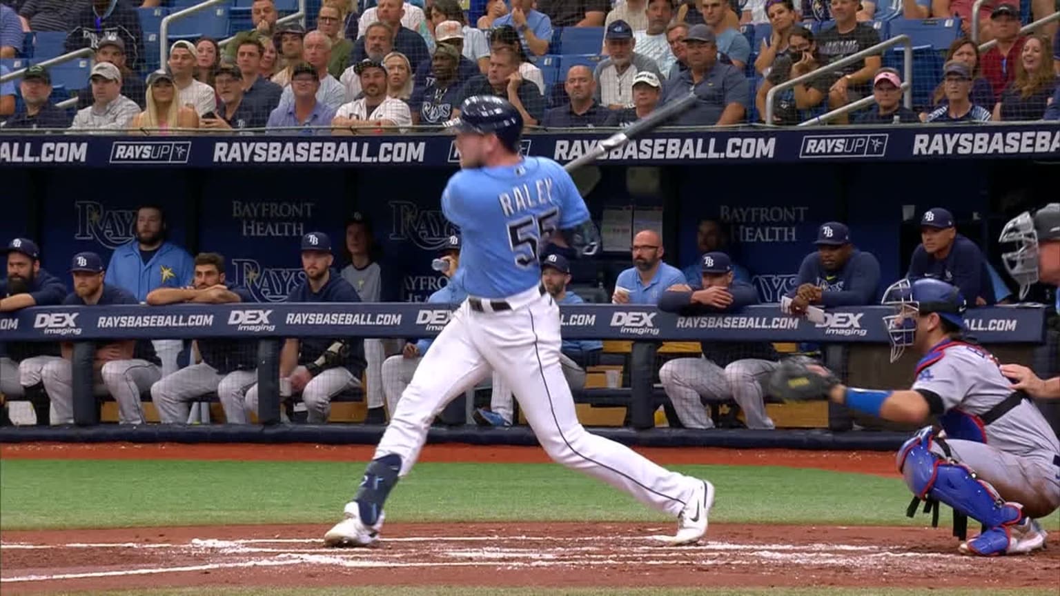 Luke Raley's RBI double down the right-field line | 05/28/2023 | Tampa ...