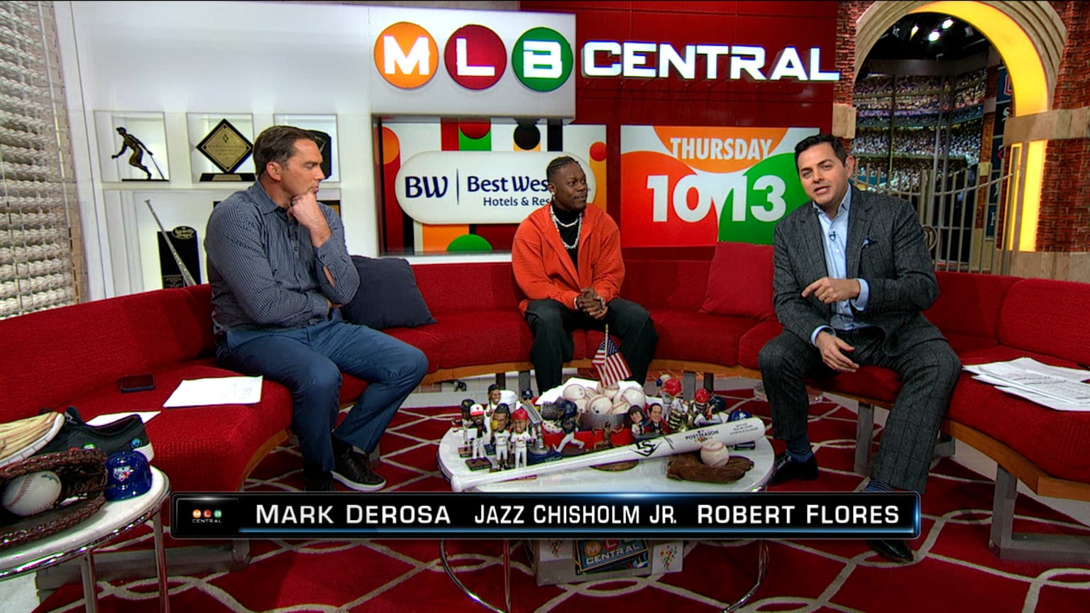 MLB Central welcomes Jazz Chisholm Jr. to the show | 10/13/2022 | New ...