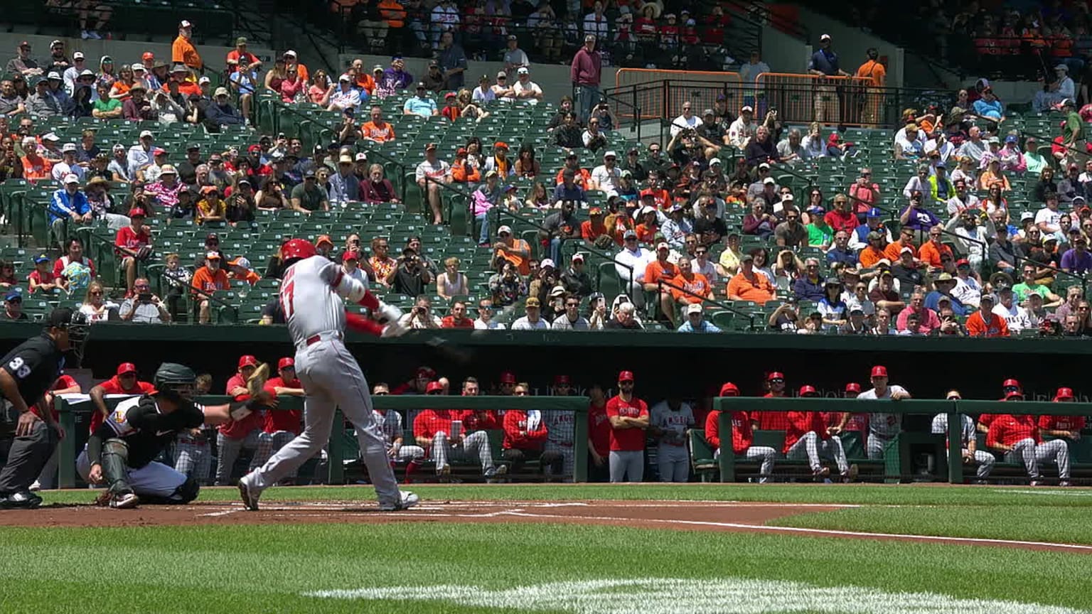 Shohei Ohtani skies a solo home run (10) in the 1st | 05/18/2023 | Los ...