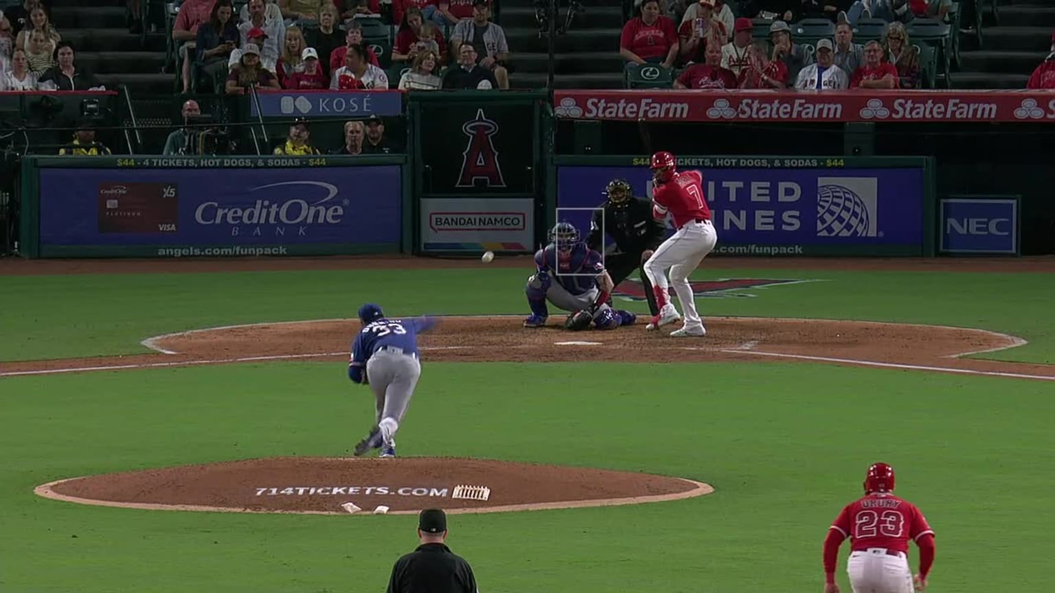 Jo Adell grounds out, pitcher Dane Dunning to first baseman Nathaniel ...