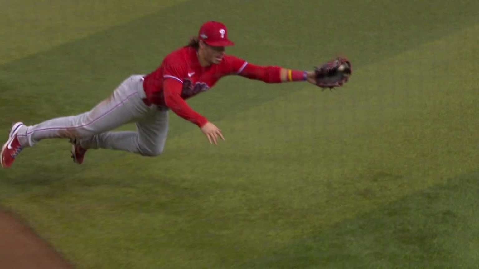 Bryson Stott makes a smooth sliding stop at second | 10/21/2023 ...