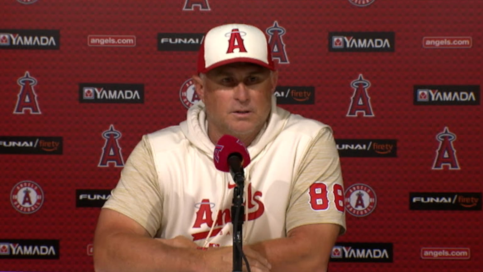 Phil Nevin discusses Angels' 2-1 win over Guardians | 09/10/2023 | Los ...
