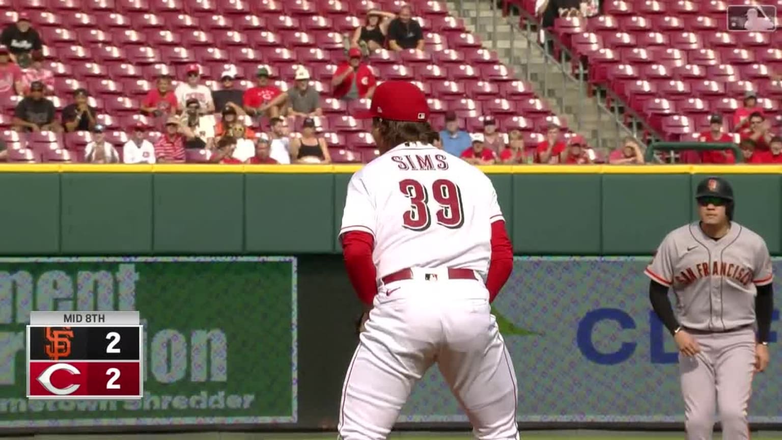 Lucas Sims fans Yastrzemski to escape a jam in 8th | 07/17/2023 | Cincinnati Reds