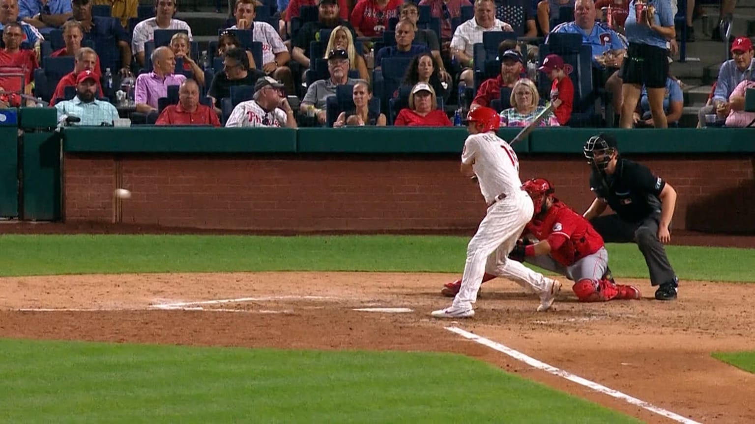 J.T. Realmuto plates two on a triple to center field | 08/23/2022 ...
