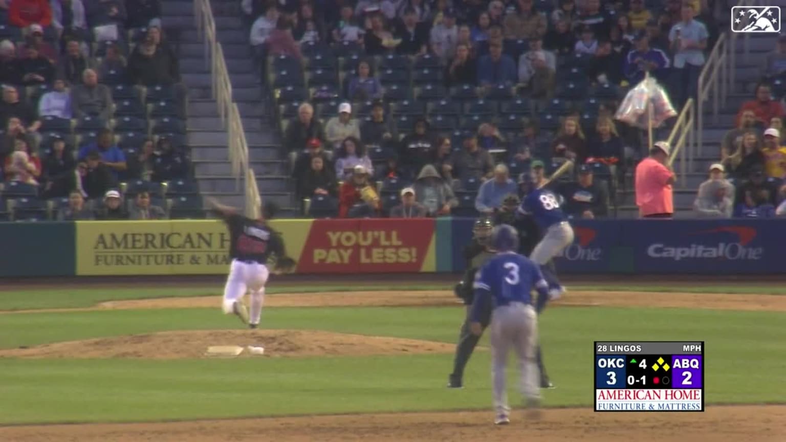 Lingos collects a wild pitch and gets runner at home | 04/22/2023 | MLB.com