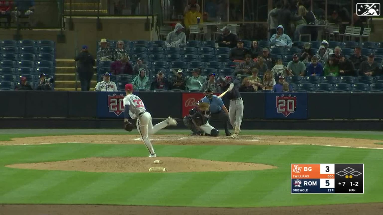 Carson Williams hits his second triple of the season | 05/03/2023 | Tampa Bay Rays