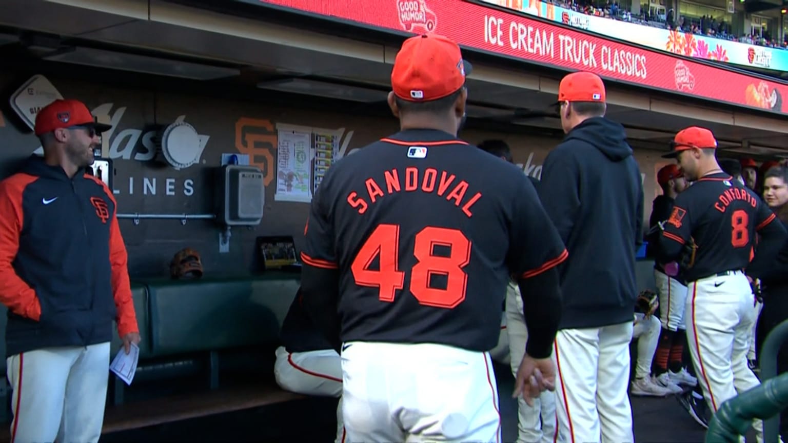 Pablo Sandoval at-bat and standing ovation | 03/26/2024 | San Francisco ...