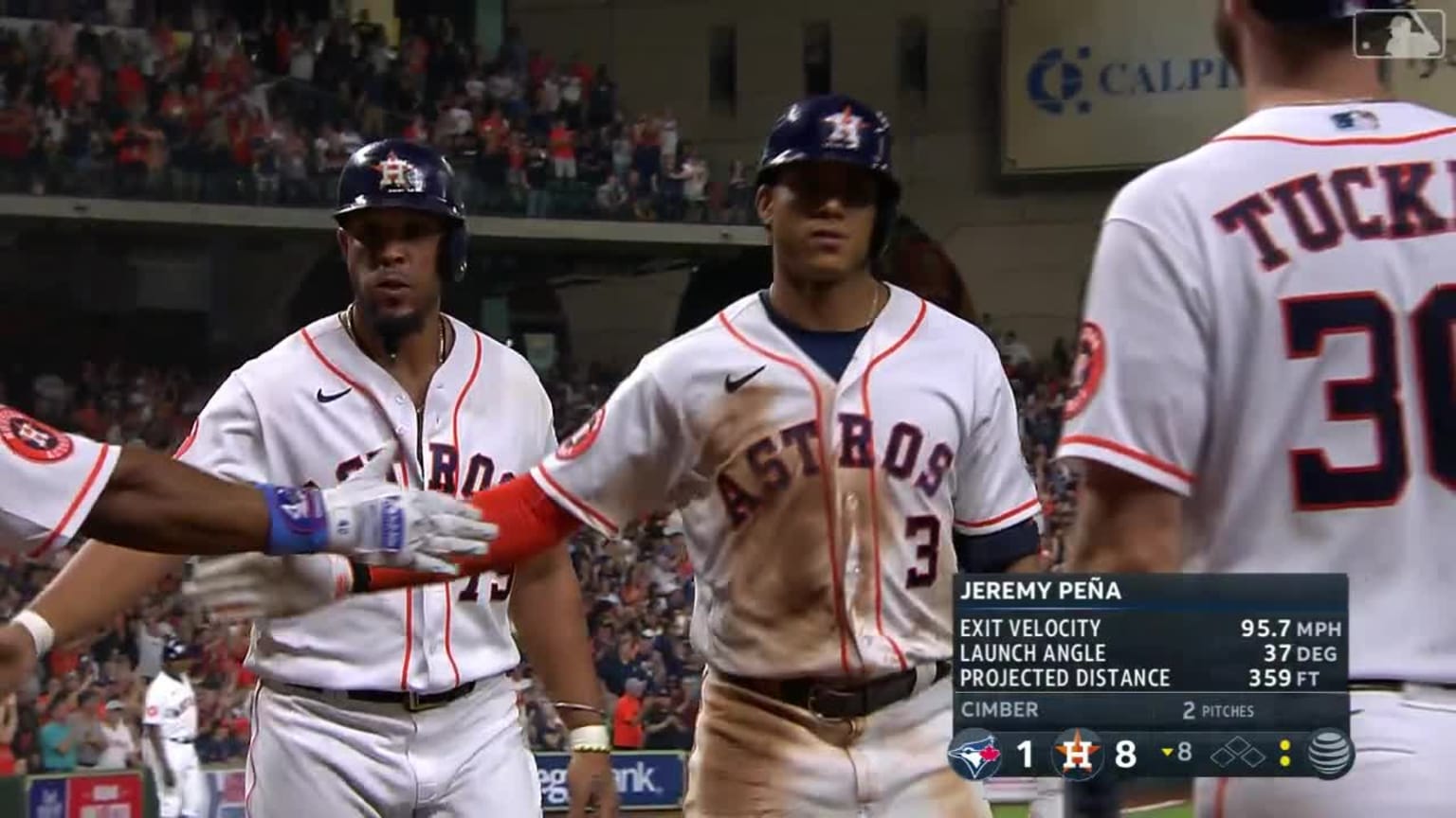 Astros' batters combine to drive in six runs in 8th | 04/19/2023 | MLB.com