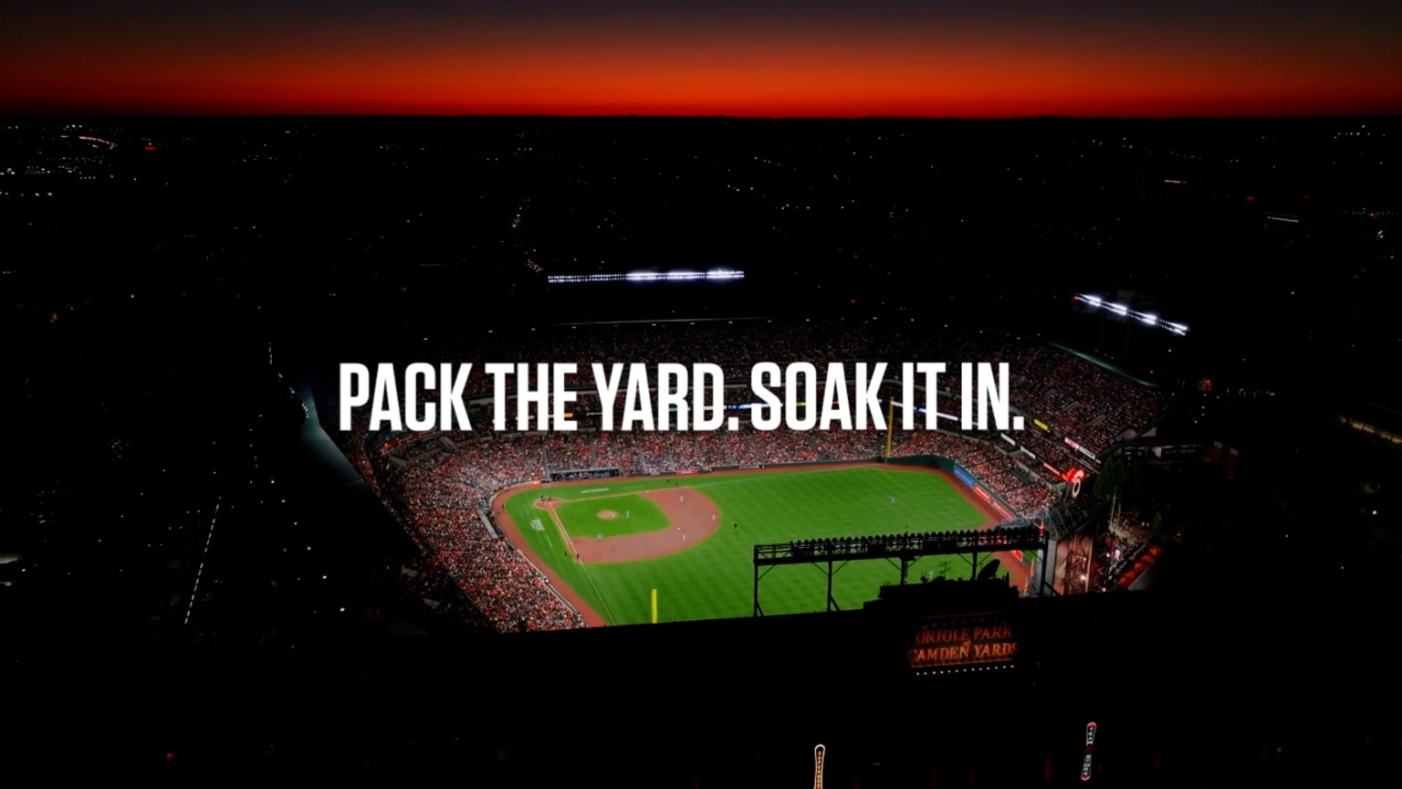 Pack the Yard. | Soak It In. | 09/19/2023 | Baltimore Orioles