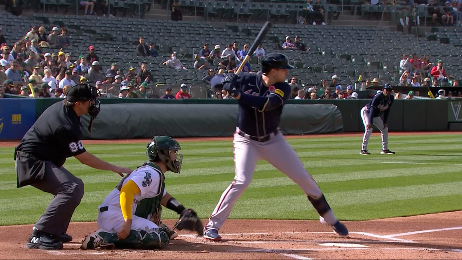 Austin Riley records a single in the top of the 1st | 05/29/2023 | MLB.com