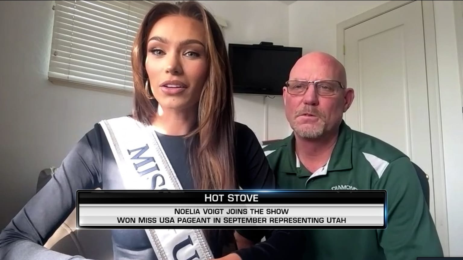 Jack and Noelia Voigt on her winning Miss USA | 12/01/2023 | MLB.com