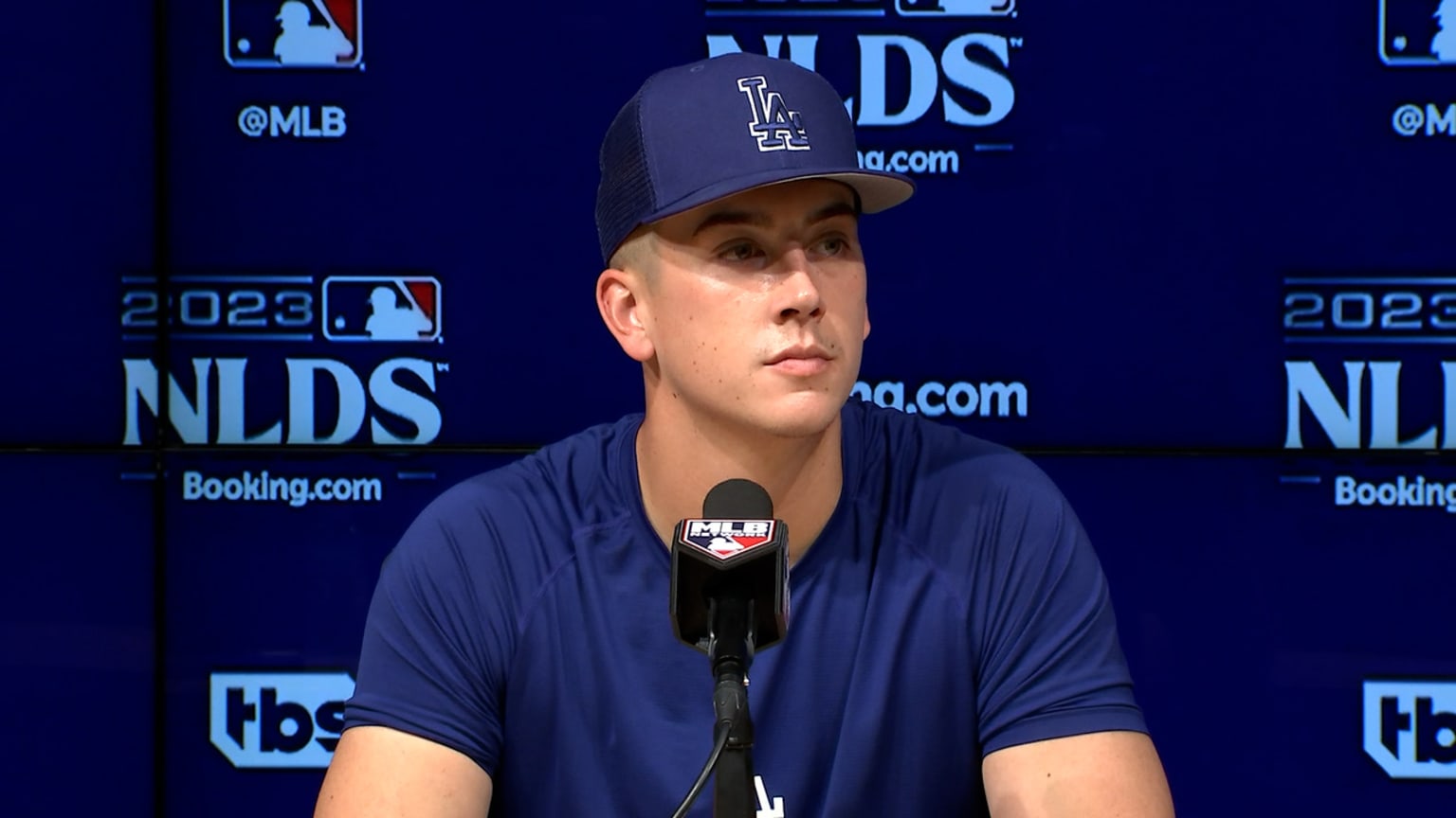 Miller on making his postseason debut in the NLDS | 10/07/2023 | Los ...