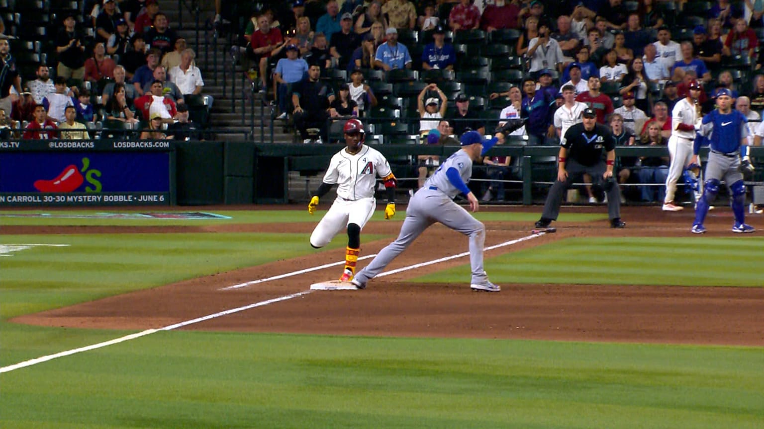 Geraldo Perdomo out at first after review | 06/02/2026 | MLB.com