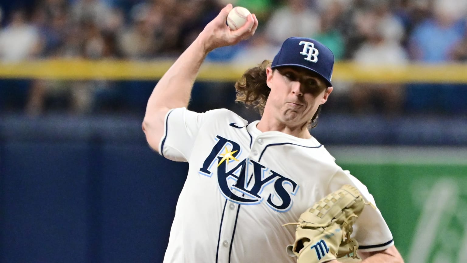 Ryan Pepiot fans Ben Rice | 07/09/2024 | Tampa Bay Rays