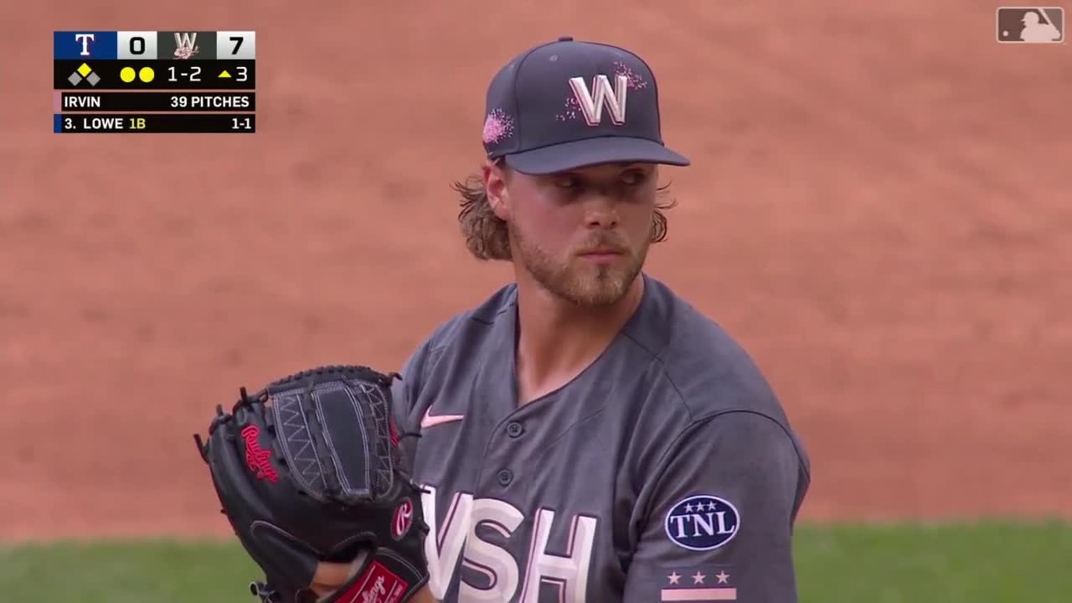 Jake Irvin strikes out Nathaniel Lowe in the 3rd | 07/08/2023 ...