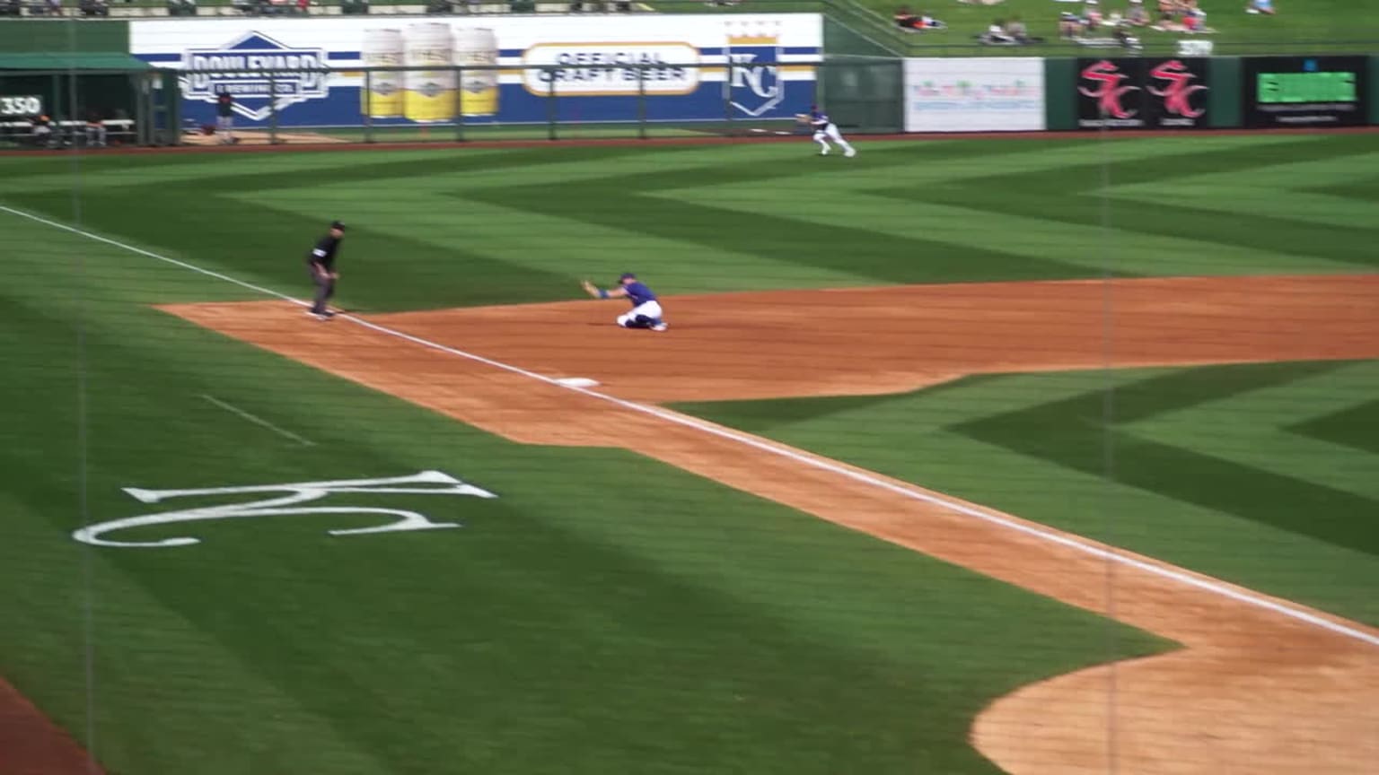Josh Jung makes a slick sliding stop at third base | 03/03/2023 | Texas ...