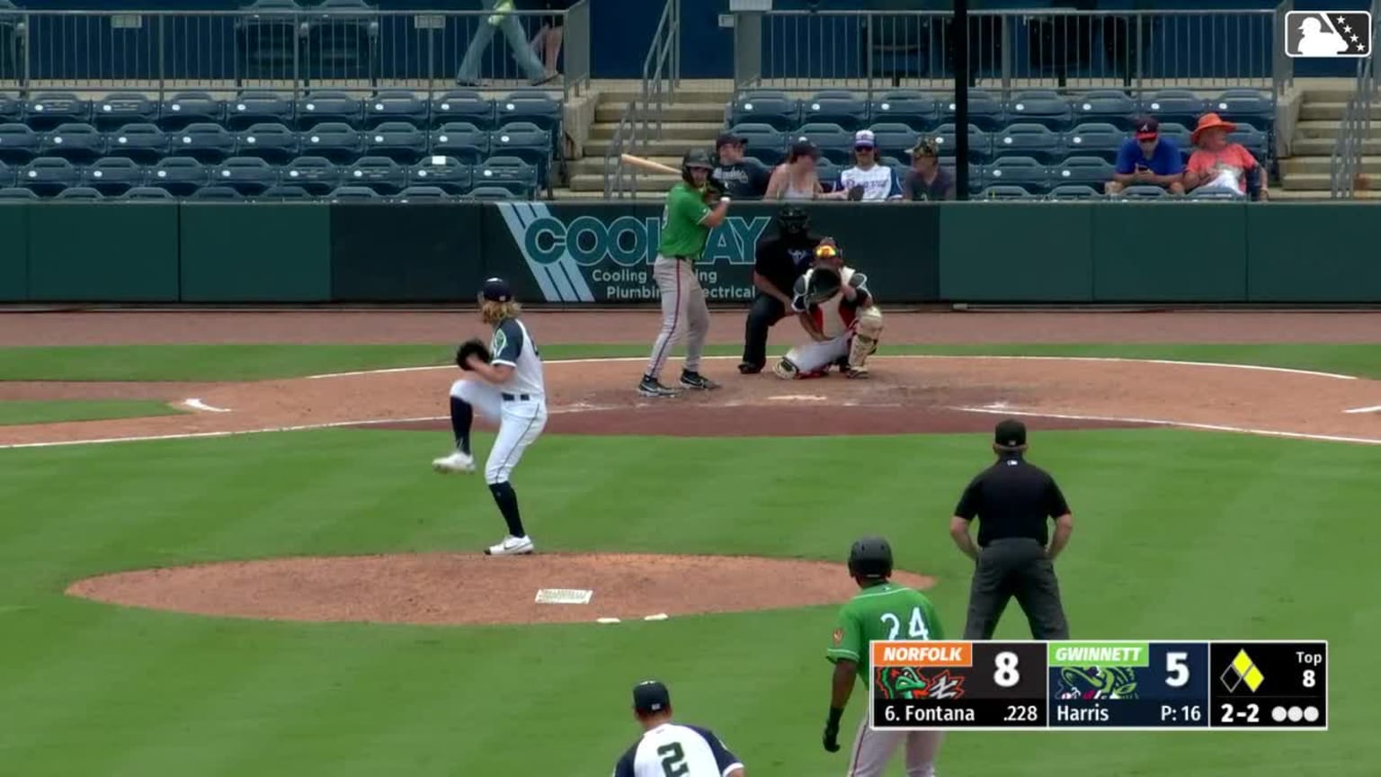 Hayden Harris records a strikeout in the 8th inning | 08/18/2024 | MLB.com