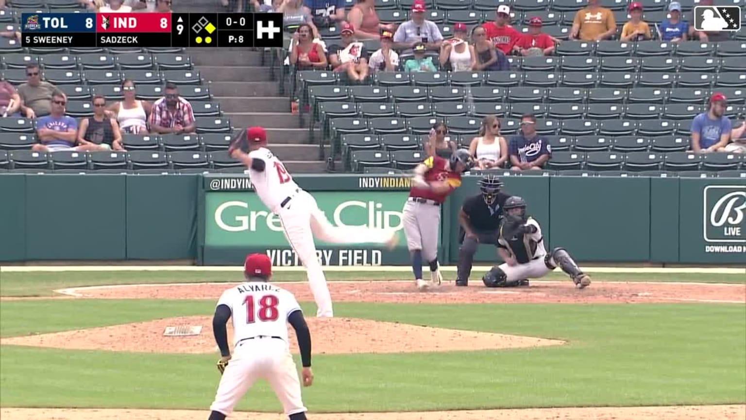 Trey Sweeney's two-run home run | 04/08/2024 | Los Tigers de Detroit