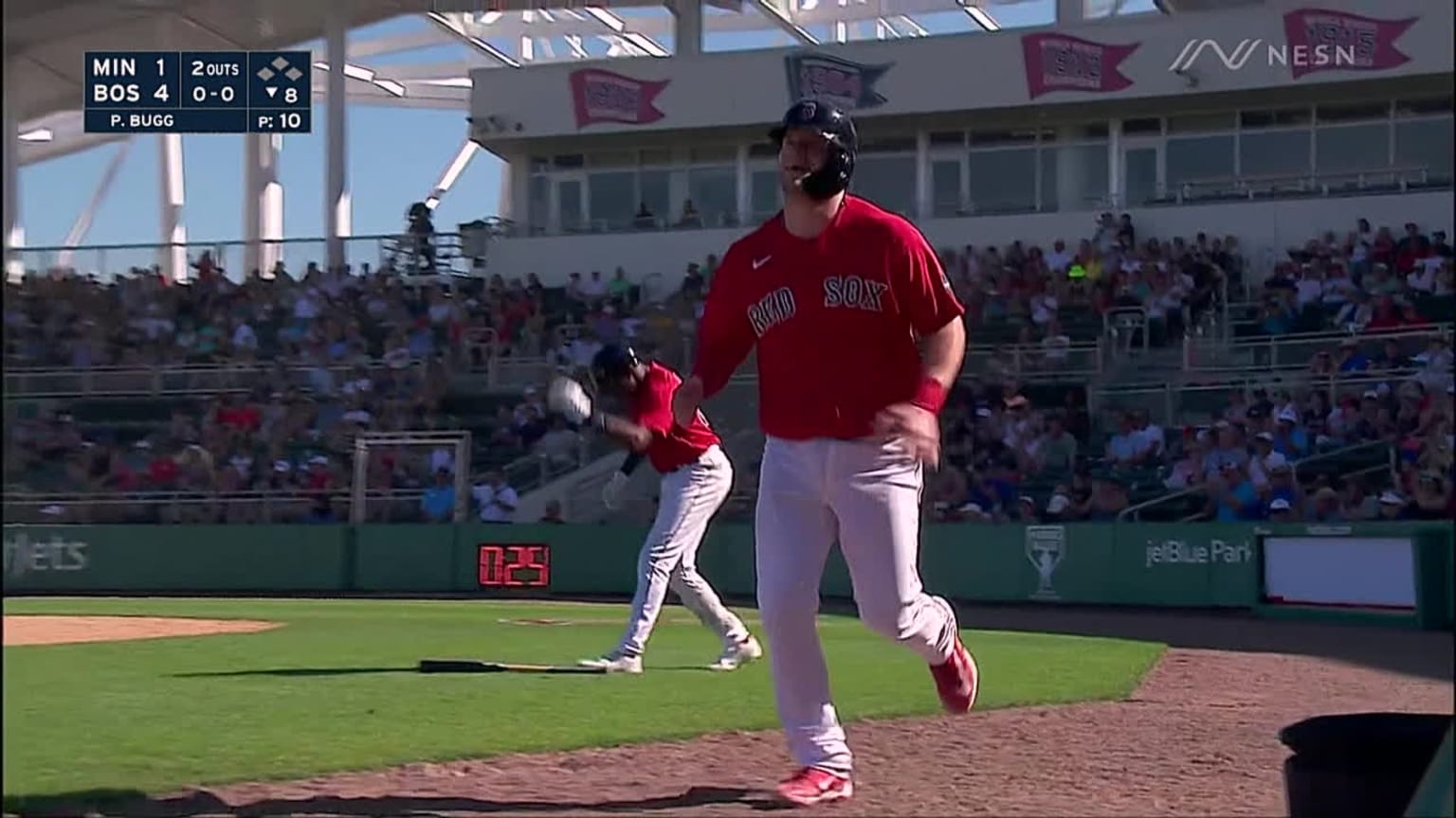 Caleb Hamilton scores on a flyout from second base | 02/27/2023 ...