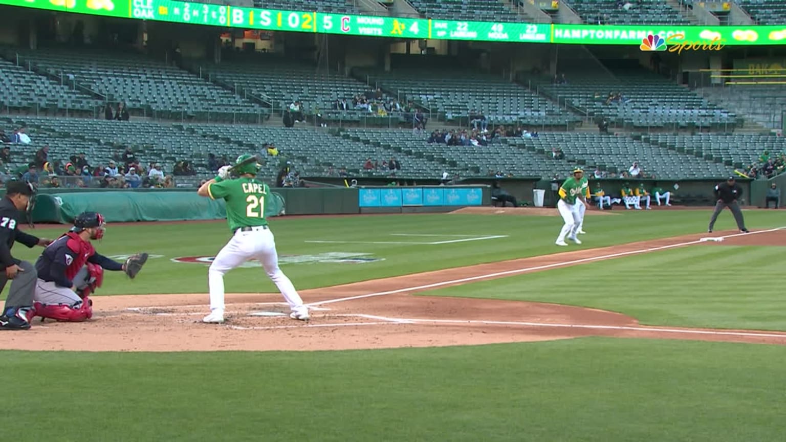 Connor Capel singles in the bottom of the 1st inning | 04/03/2023 ...