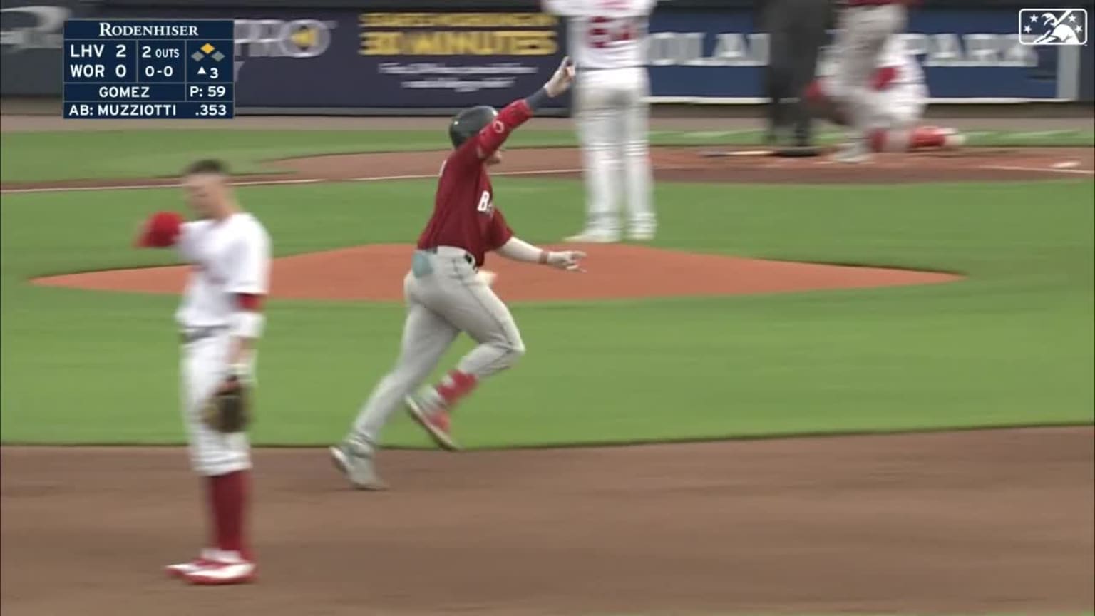 Simon Muzziotti crushes his fourth home run to center | 06/23/2023 ...