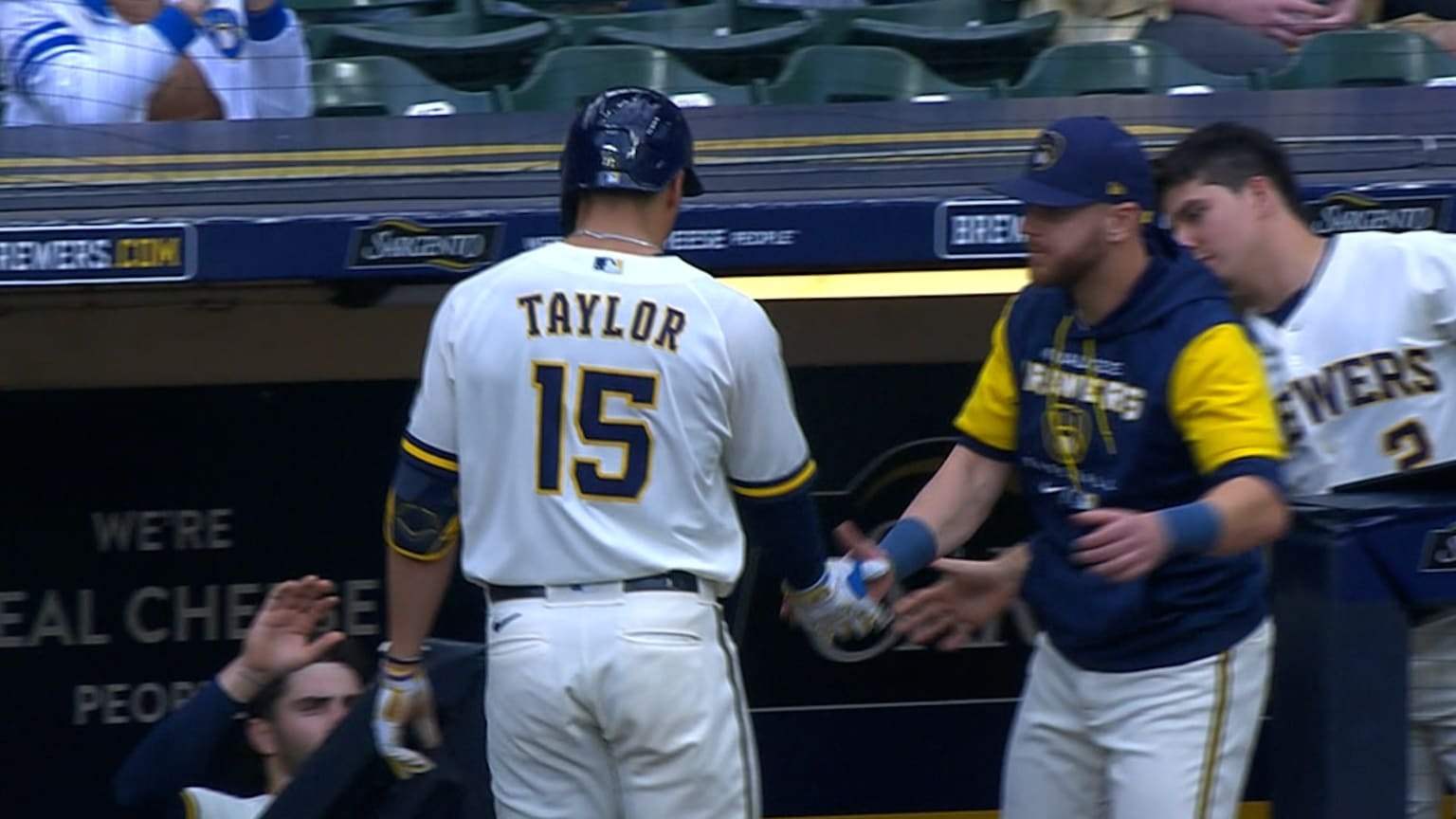 Tyrone Taylor taps an RBI groundout to third base | 10/05/2022 ...