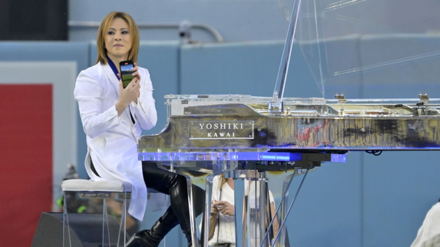 Yoshiki performs National Anthem | 04/17/2024 | Los Angeles Dodgers