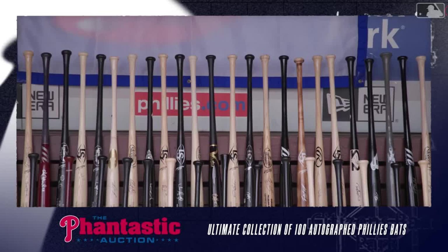 Ultimate Collection of 100 Autographed Phillies Bats | 05/04/2023 ...