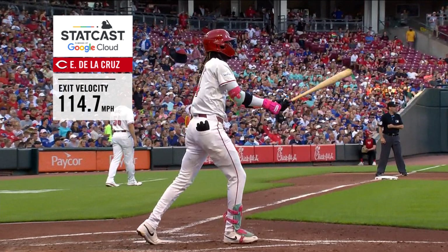 Elly De La Cruz's 114.7 mph home run | 06/06/2024 | Cincinnati Reds