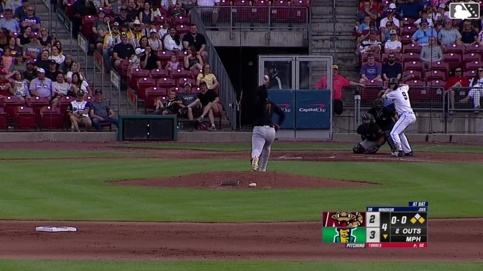 Brandon Winokur homers (7) on a fly ball to center field. Marek Houston ...