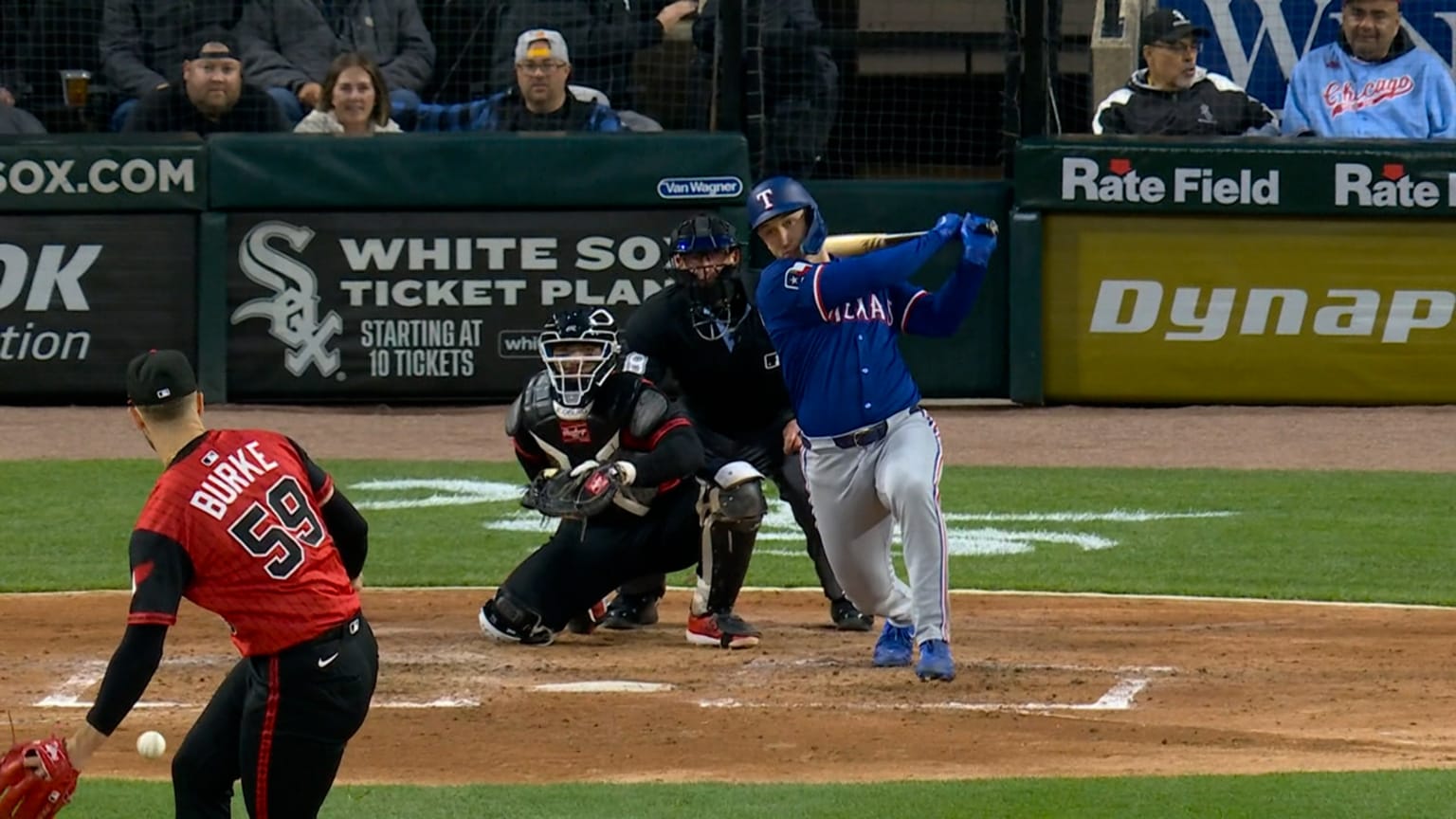 Sean Burke gets hit with comebacker | 05/23/2025 | Chicago White Sox