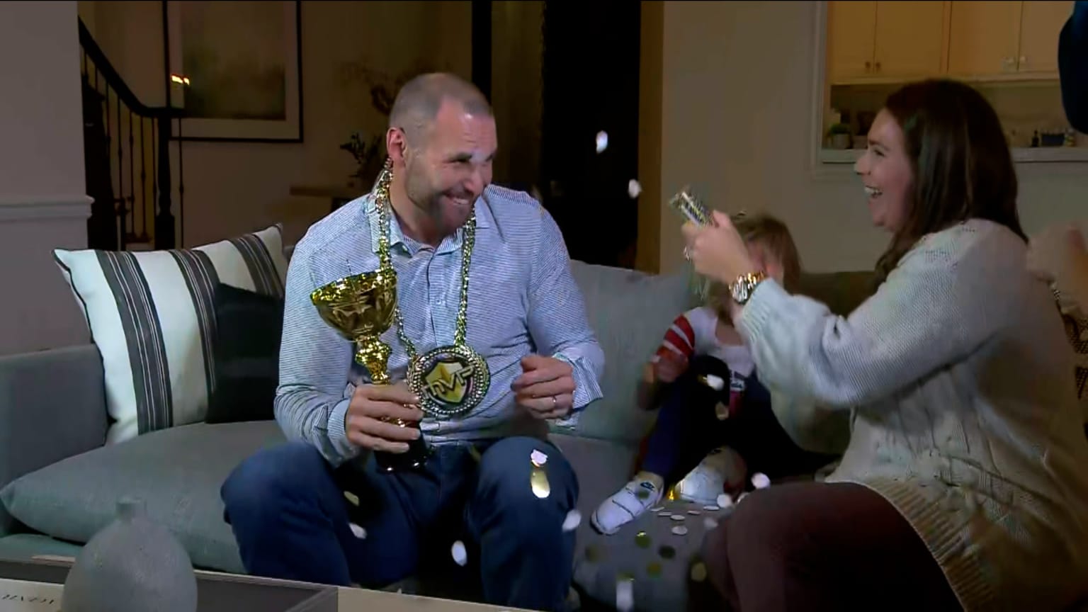 Goldschmidt and his family celebrate NL MVP win | 11/18/2022 | Seattle ...