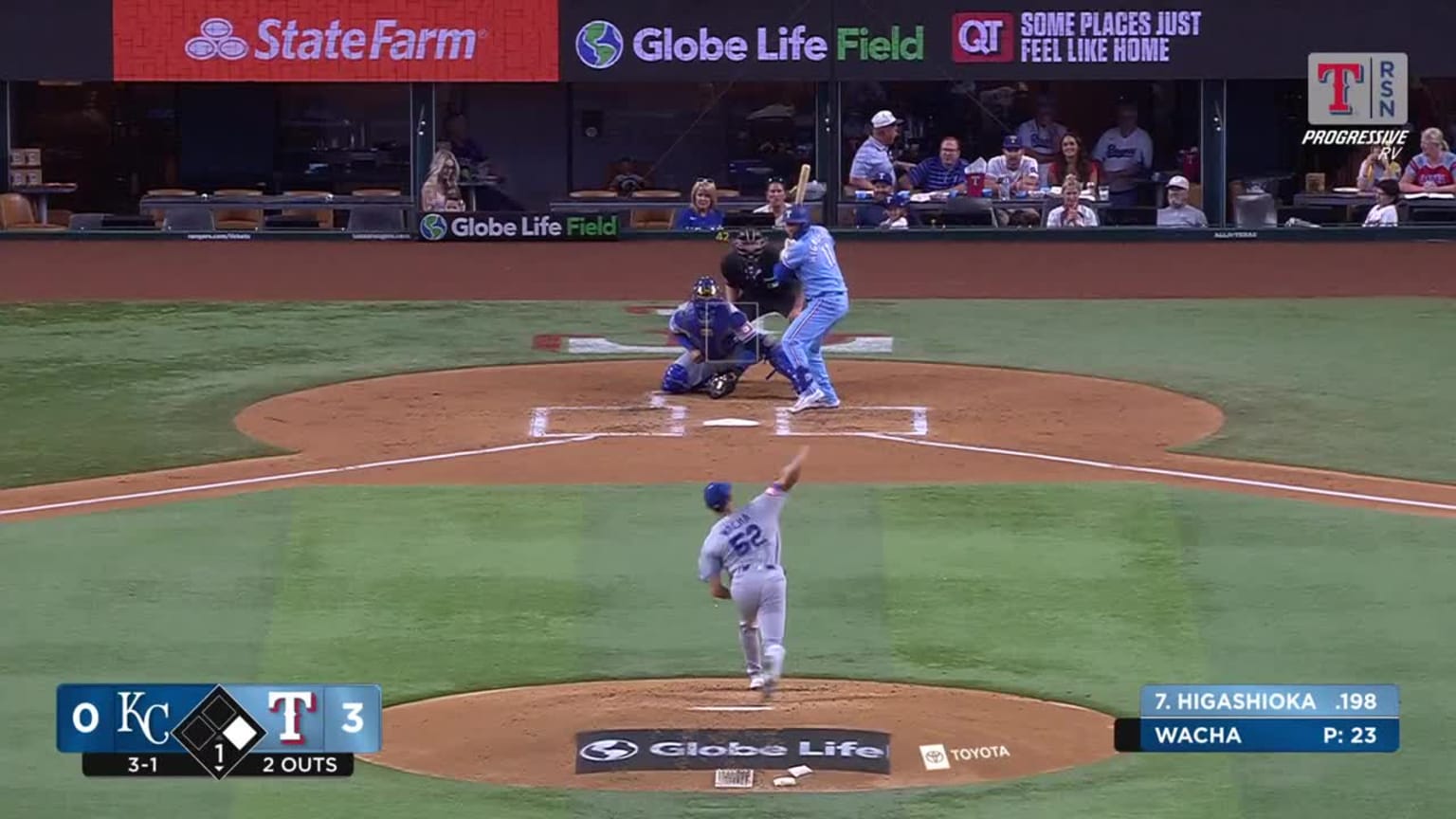 Kyle Higashioka's RBI double | 05/31/2026 | Texas Rangers