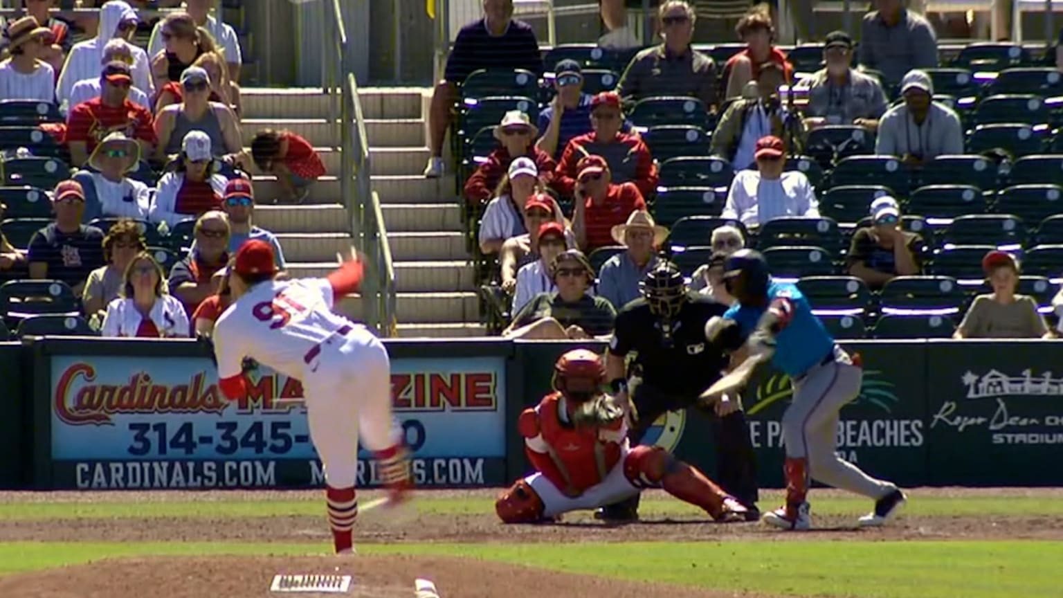 Echedry Vargas' first hit as a Marlin | 03/18/2025 | Miami Marlins