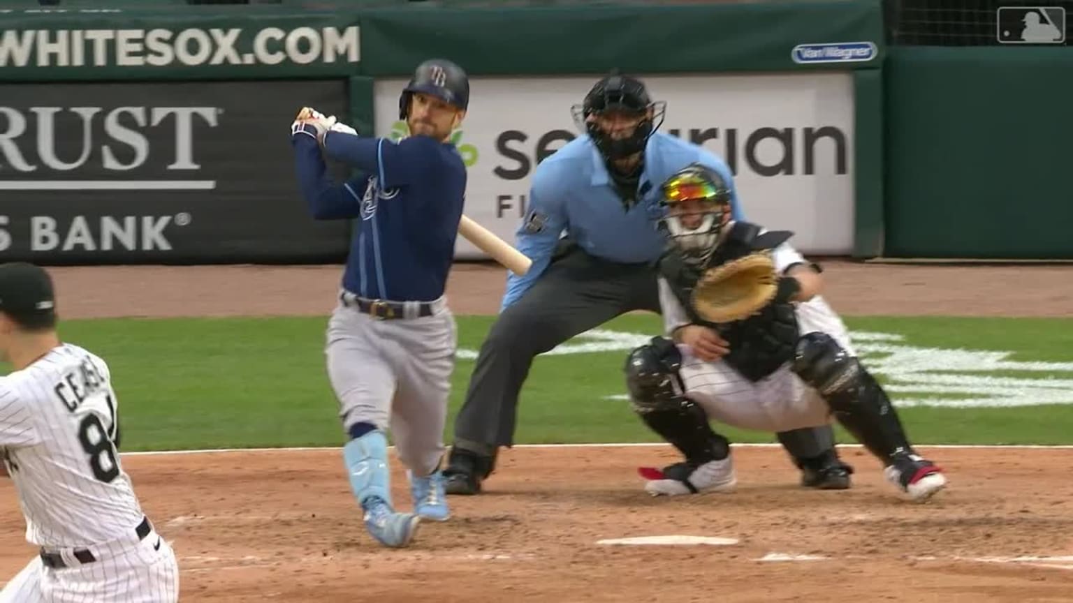 Brandon Lowe knocks 3 hits against the White Sox | 04/27/2023 | Tampa ...