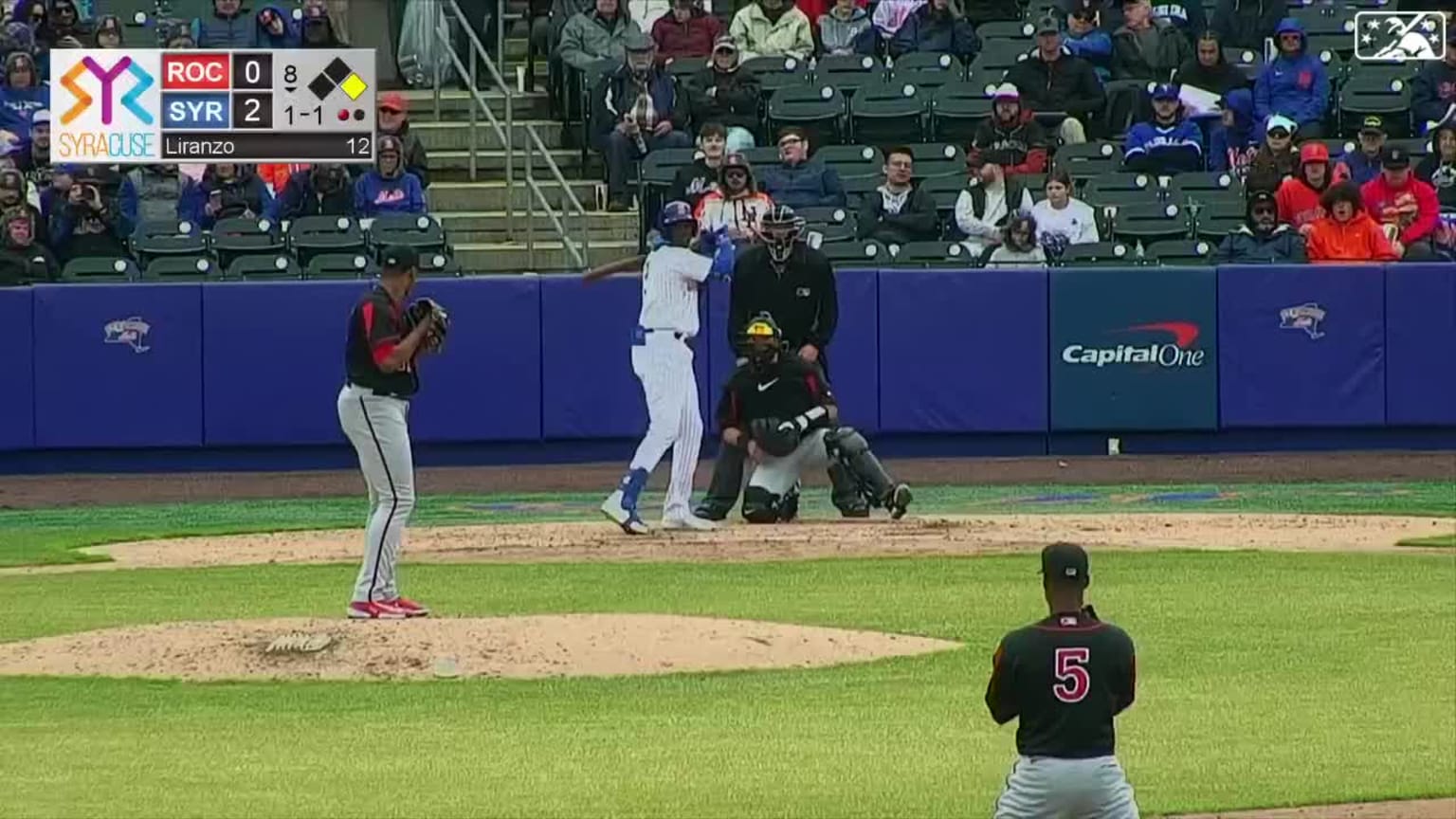 Ronny Mauricio hits an RBI triple for Syracuse Mets | 04/04/2023 | MLB.com