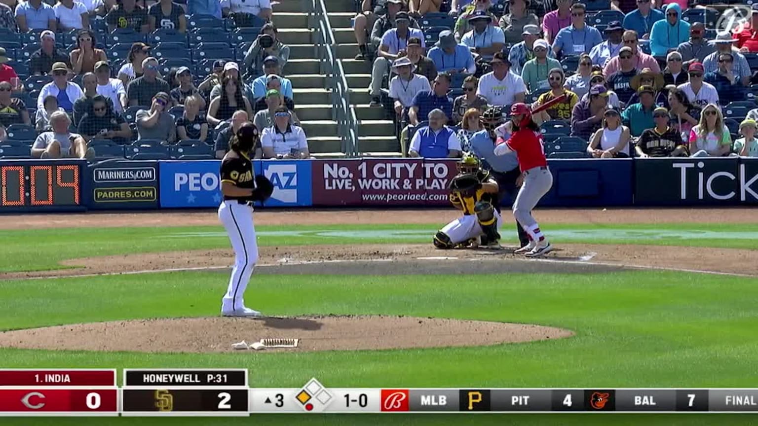 Jonathan India hits an RBI double to center field | 03/08/2023 ...