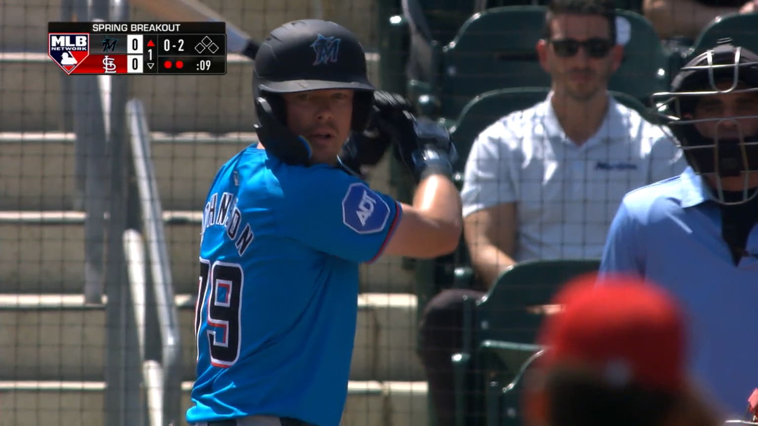 Troy Johnston unsuccessfully challenges a strike | 03/15/2024 | MLB.com