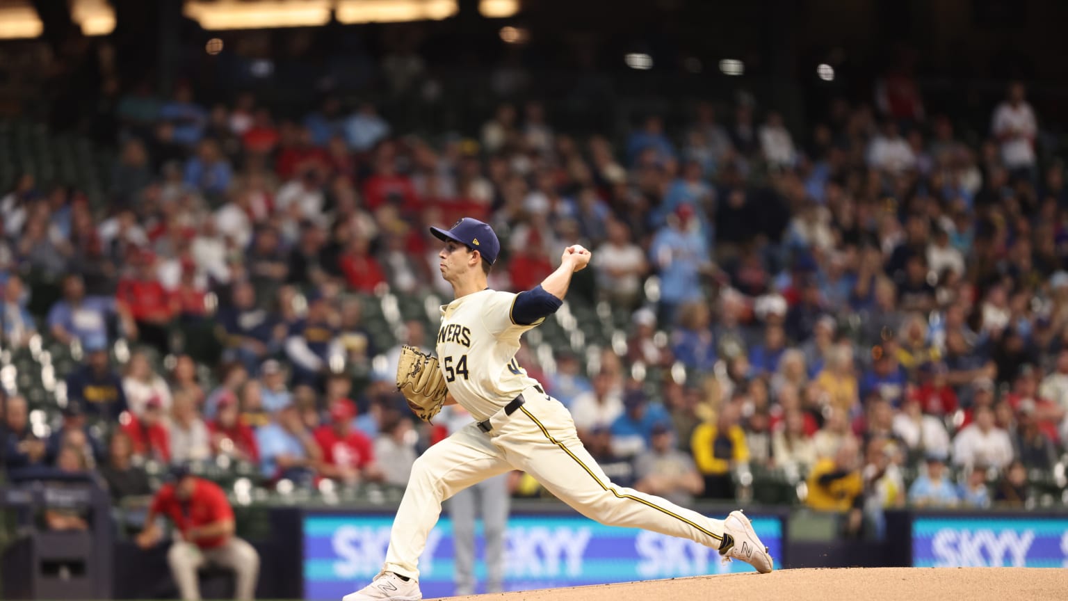 Robert Gasser's first Major League strikeout | 05/10/2024 | Milwaukee ...