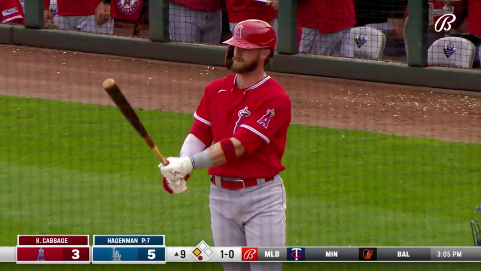 Cabbage hits a homer to tie it up in the 9th inning | 03/10/2023 | MLB.com